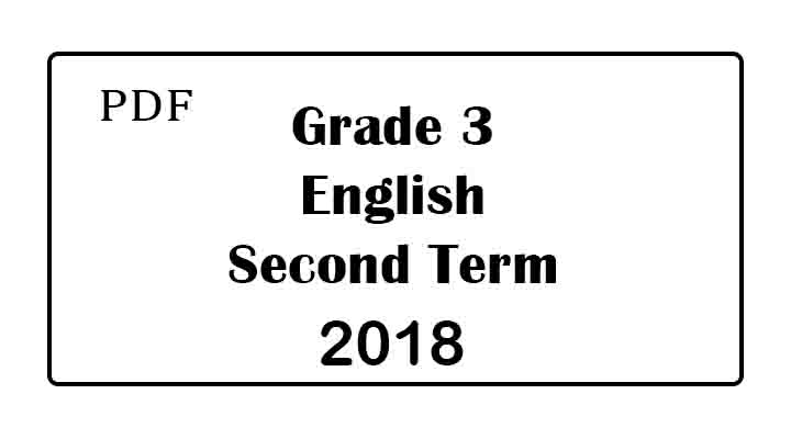 Grade 3 English Exam Paper E Kalvi